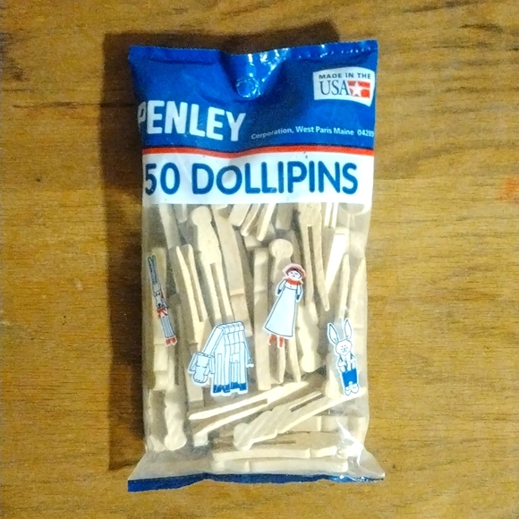 Penley | Other | Penley 5 Dollipins Wooden Clothespins Crafting | Poshmark
